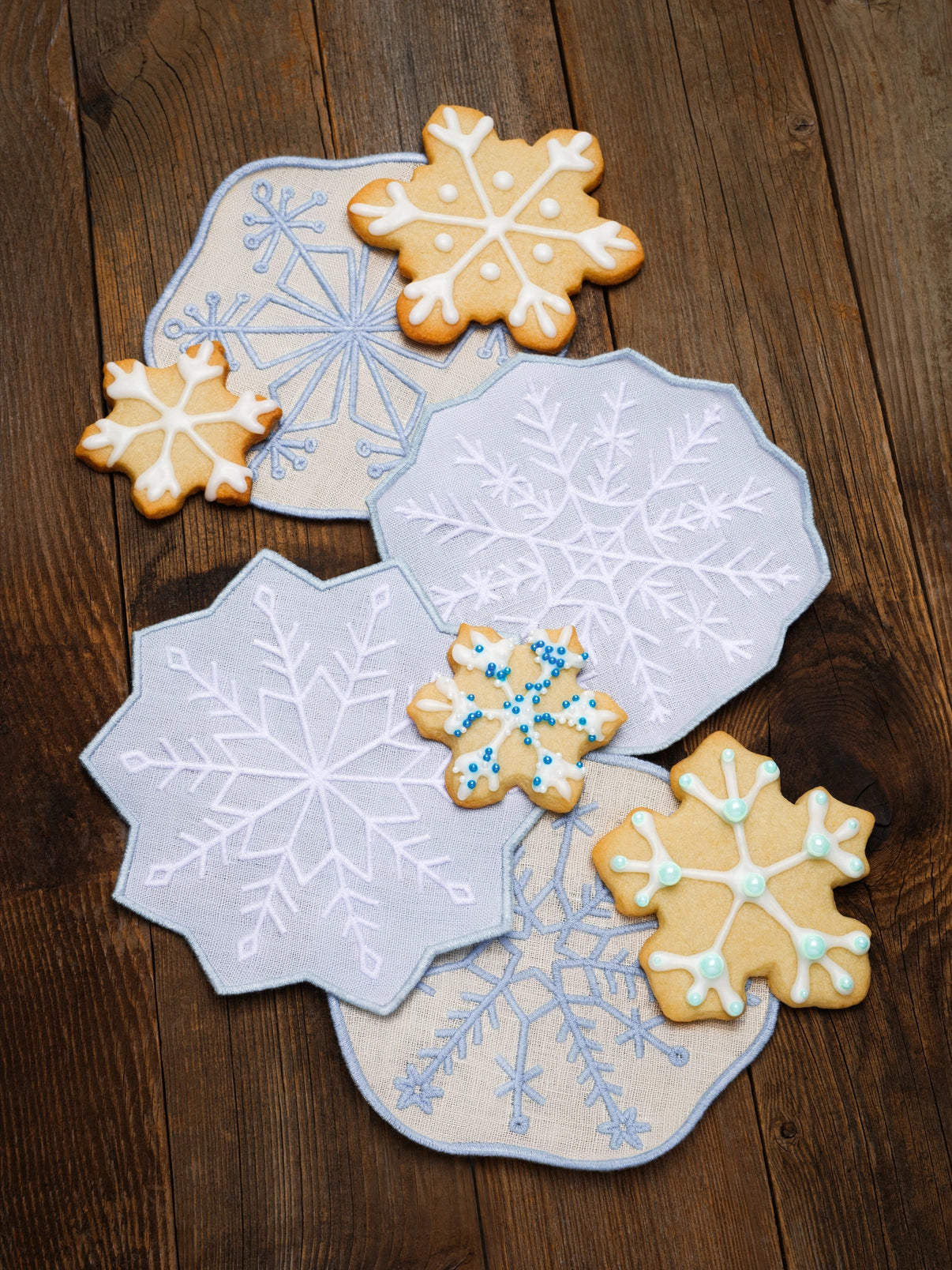 Snowflake Cocktail Napkins, Set of 4 – Salt & Sundry