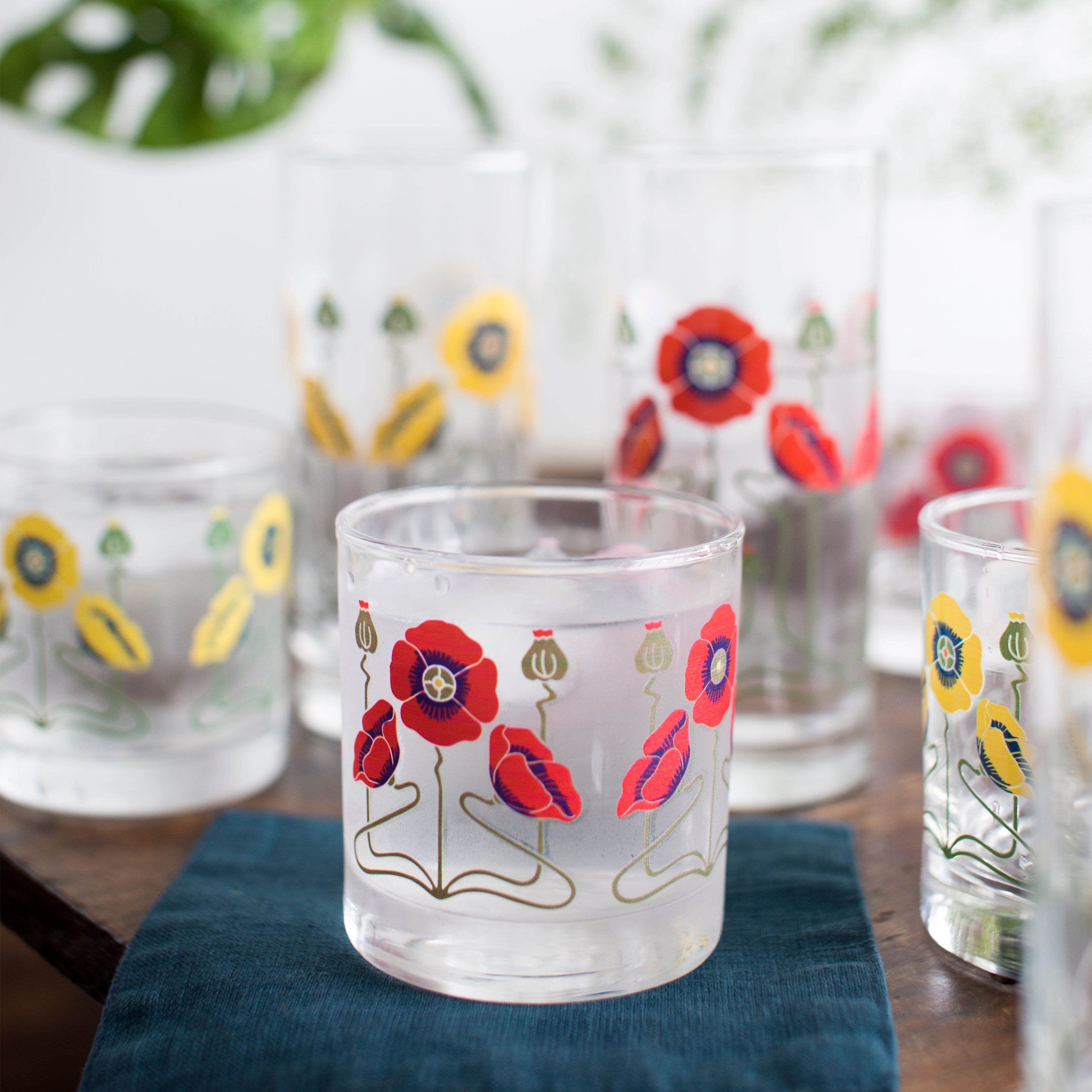 Golden Poppy Collins Glass – Salt & Sundry